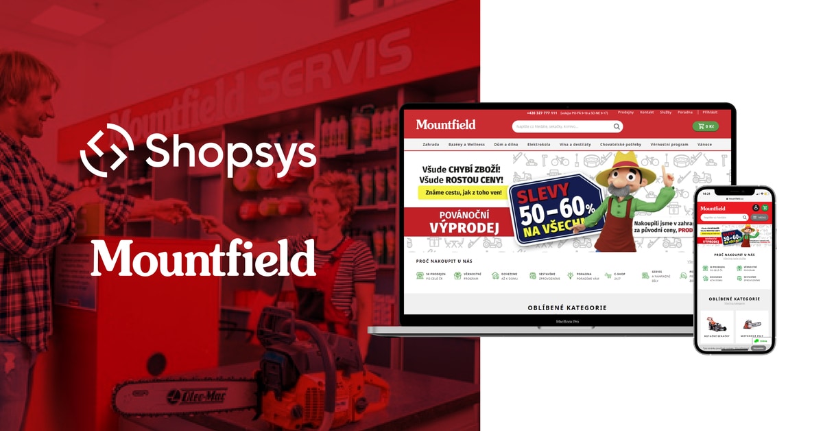 Velký retailový hráč potřebuje spolehlivého e-commerce partnera [Case study: Mountfield] - Shopsys